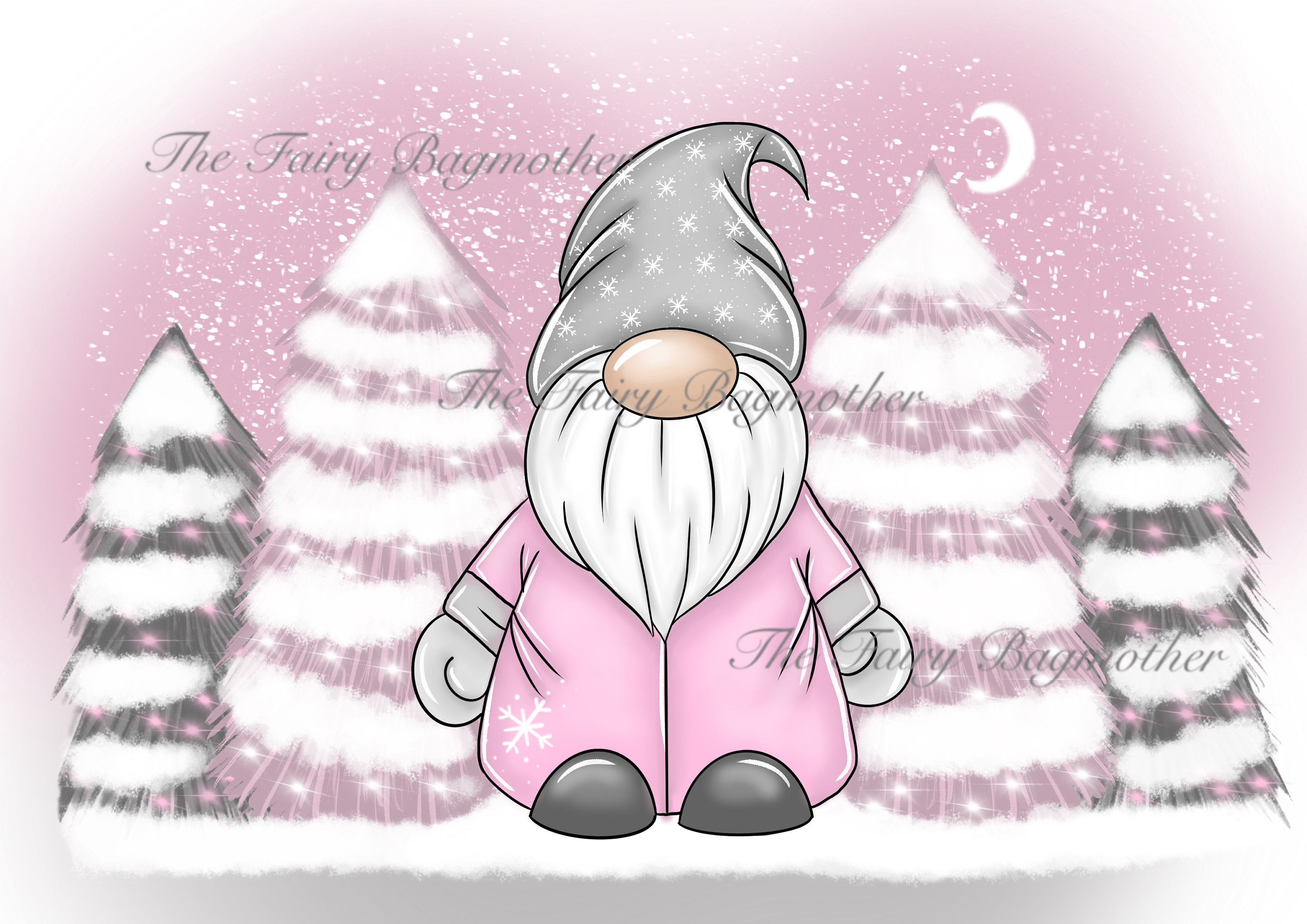 Pink Christmas Gnome Gonk Png Clip Art File for Sublimation - Etsy ...