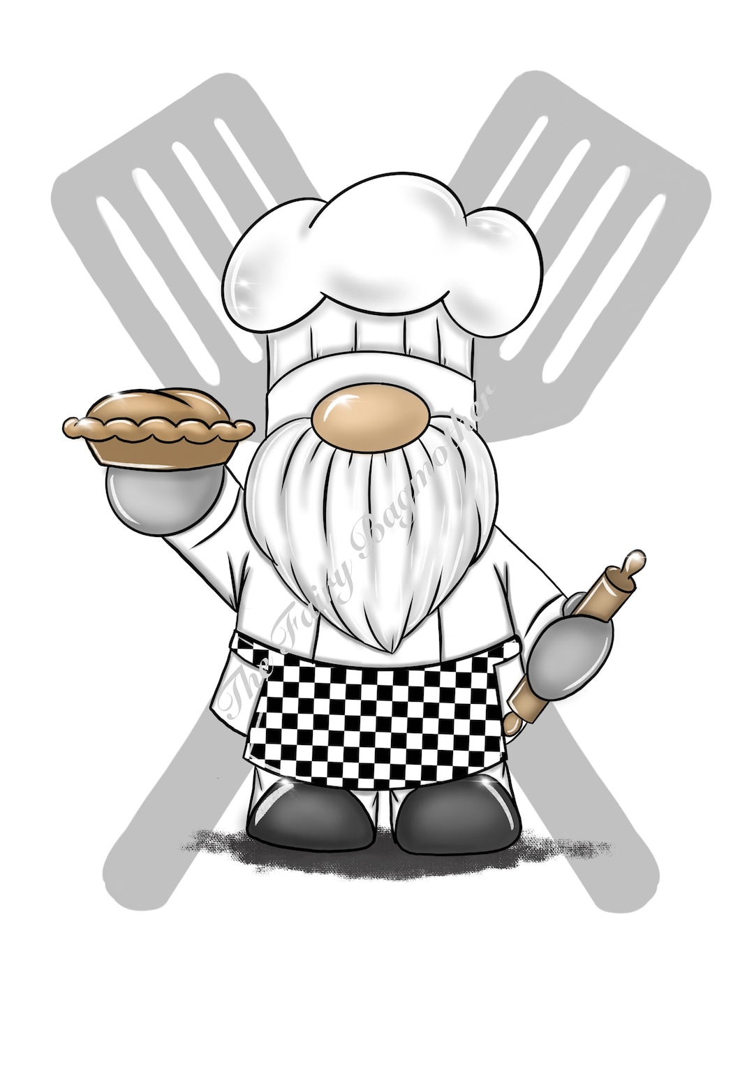 Chef Baker Pie Maker Gonk Gnome Png Clip Art File for Sublimation - Etsy