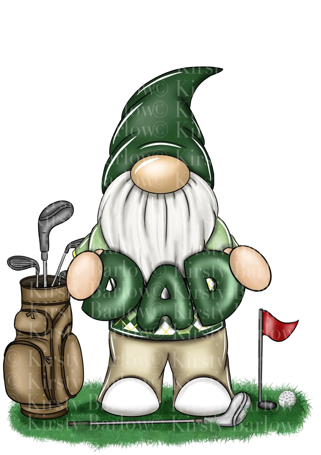 Dad Golf Golfer Gonk Gnome Birthday Father’s Day Png Clipart ...
