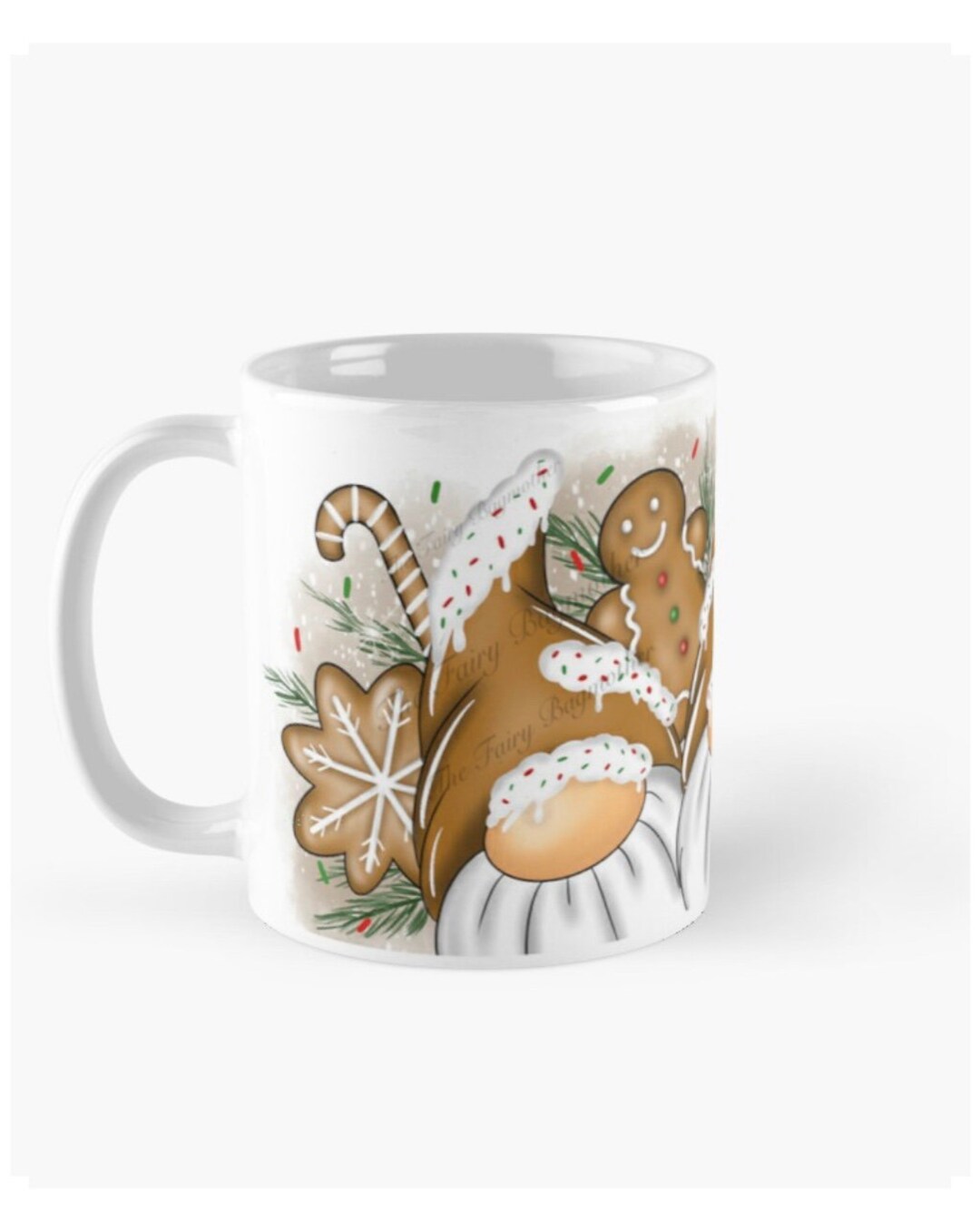 Christmas Baking Gingerbread Gonk Gnome Mug Wrap Png Clip Art ...