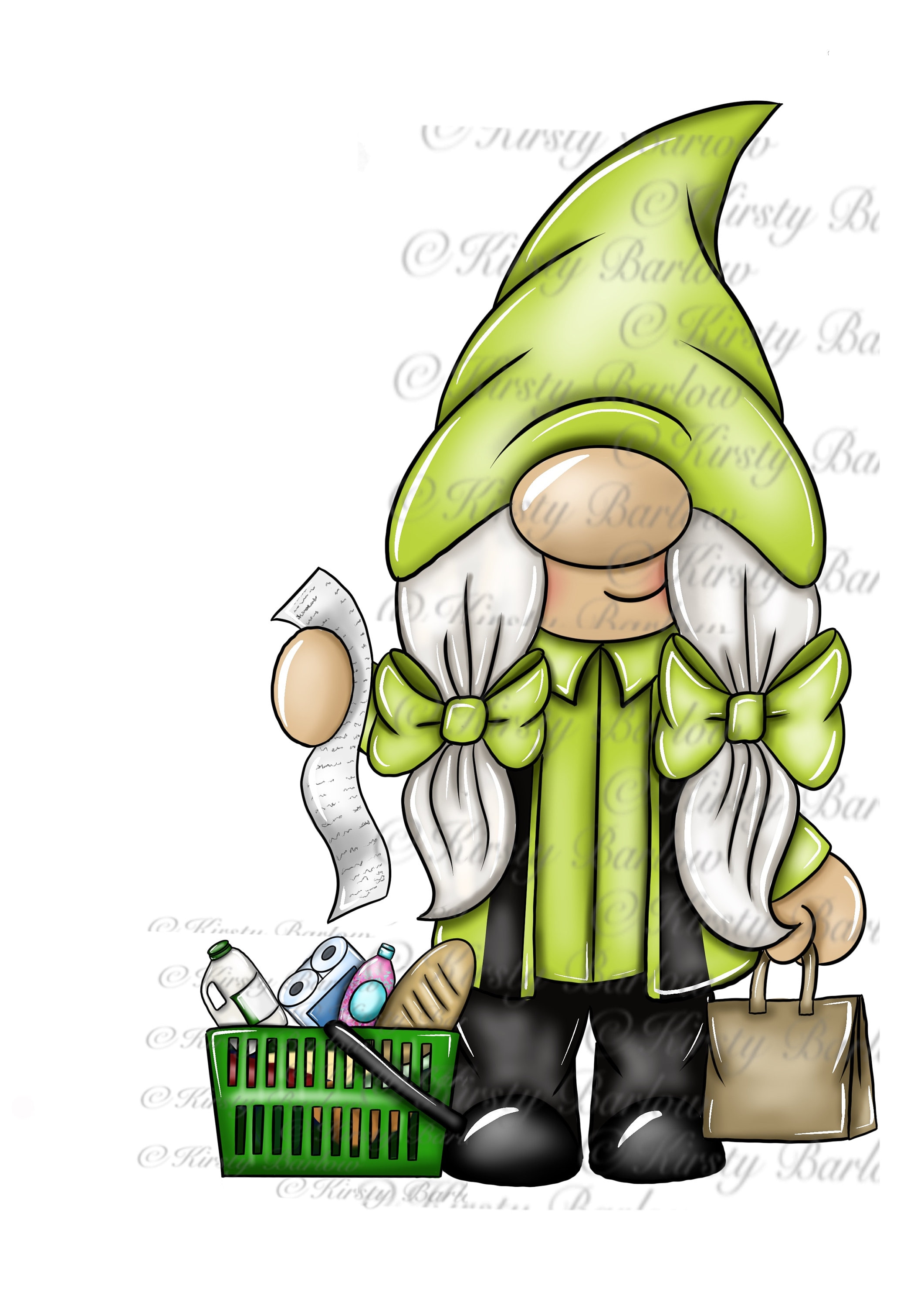 Supermarket Worker Cashier Gnome Gonk Sublimation Design Clipart Png ...