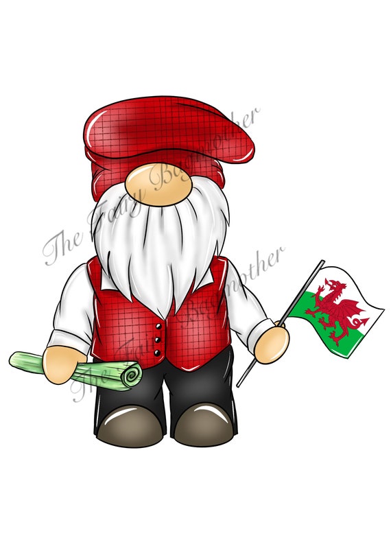 Welsh Man Gnome Gonk With Leak Png Clip Art File Digital - Etsy