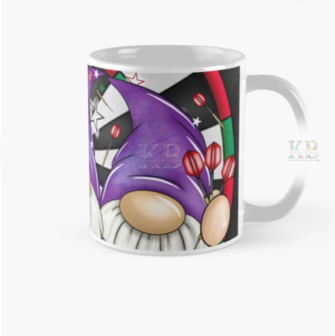 Darts Team Player Gnome Gonk Mug Wrap Sublimation Design Clipart Png ...
