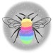 Rainbow Bee Png Clip Art File for Sublimation 2 Files - Etsy