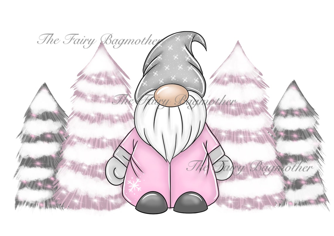 Pink Christmas Gnome Gonk Png Clip Art File for Sublimation - Etsy ...