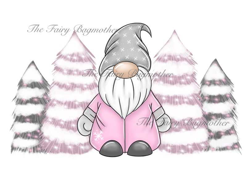 Pink Christmas Gnome Gonk Png Clip Art File for Sublimation - Etsy