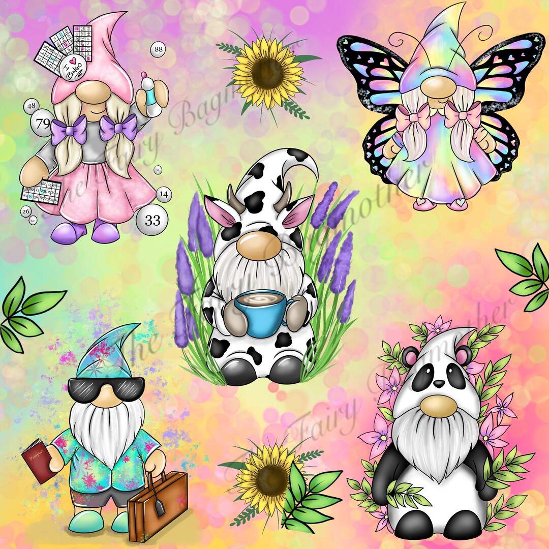 Square Gonk Gnome Coaster Design Png Clip Art File for Sublimation - Etsy