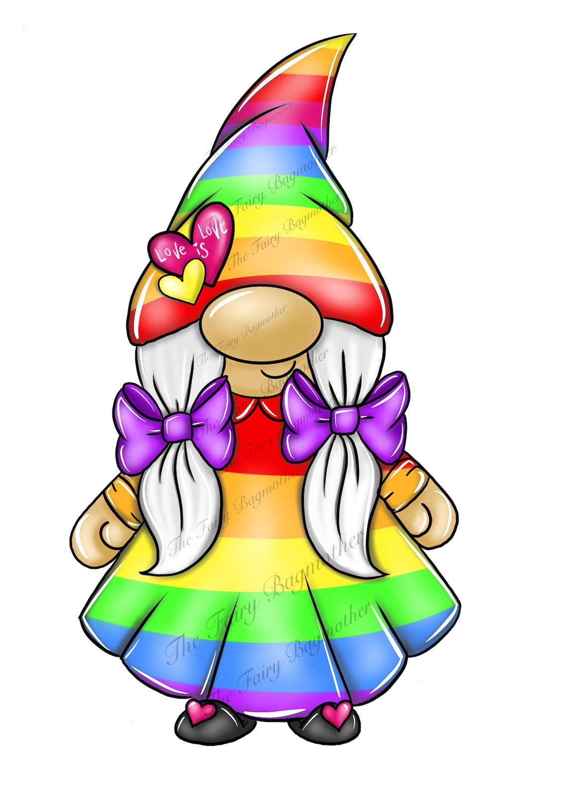 LGBTQ Pride Gnome Gonk Gonkette Png Clip Art File for Sublimation ...
