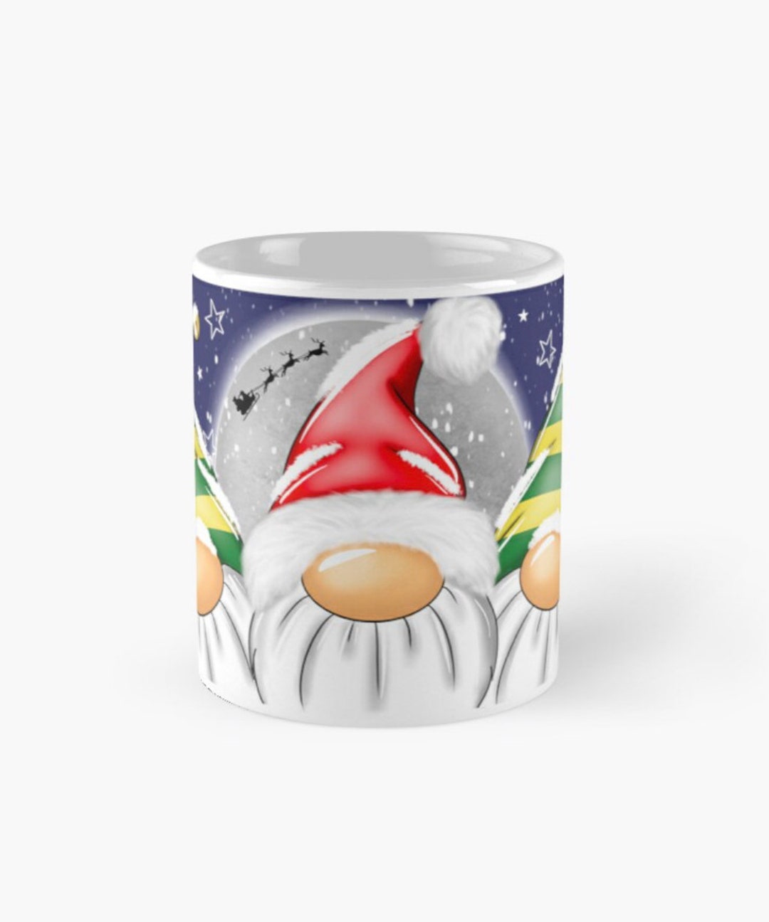 Christmas Scene Gonk Gnome Mug Clip Art Png File for Sublimation - Etsy