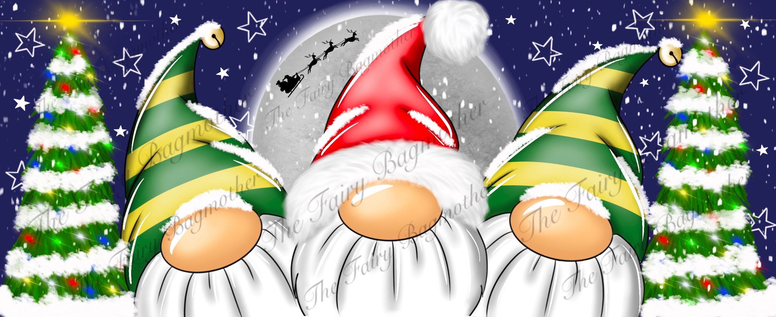 Christmas Scene Gonk Gnome Mug Clip Art Png File For Etsy