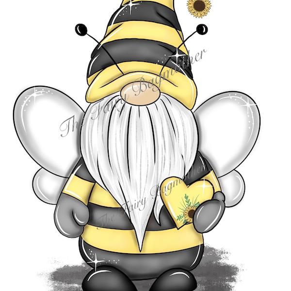 Gnome Bee Svg - Etsy