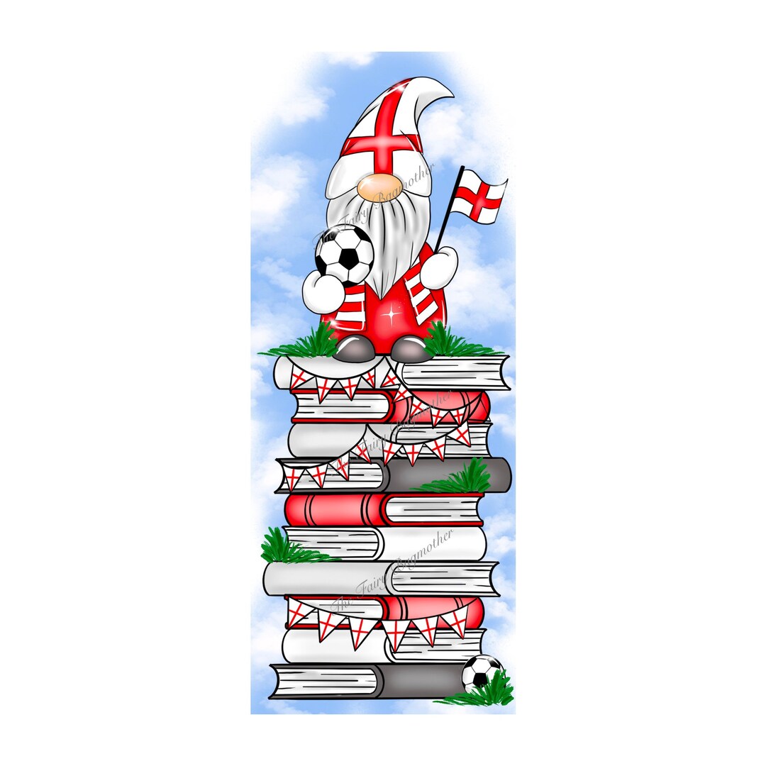 England Football World Cup Gnome Gonk Bookmark Png Clip Art File for ...