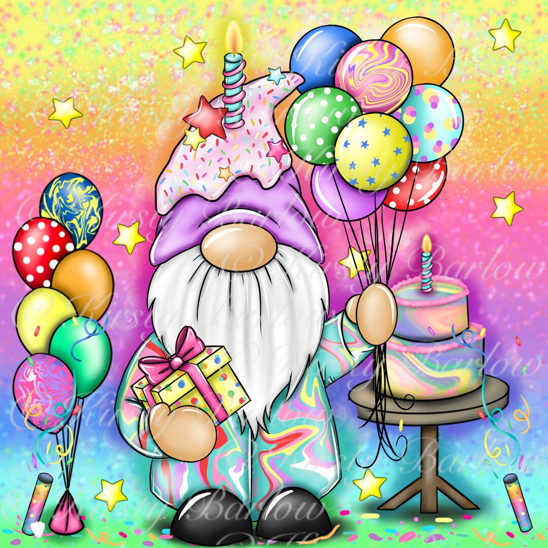 Male Gonk Birthday Coaster Design for Sublimation Png Clip Art - Etsy