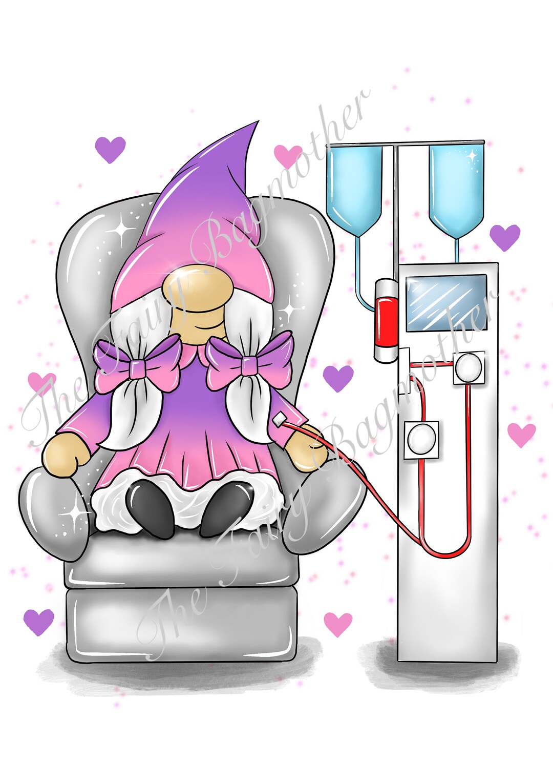 Dialysis Gnome Gonkette Png Clip Art File for Sublimation - Etsy UK