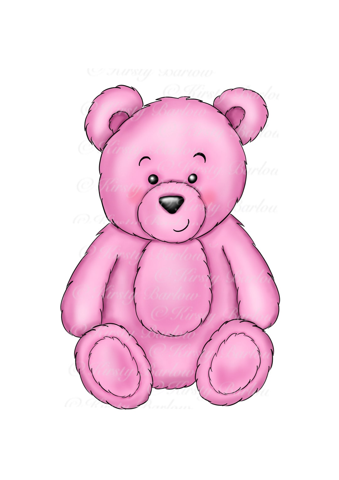 Baby Girl Pink Teddy Bear Clip Art Png Sublimation Design New Baby ...