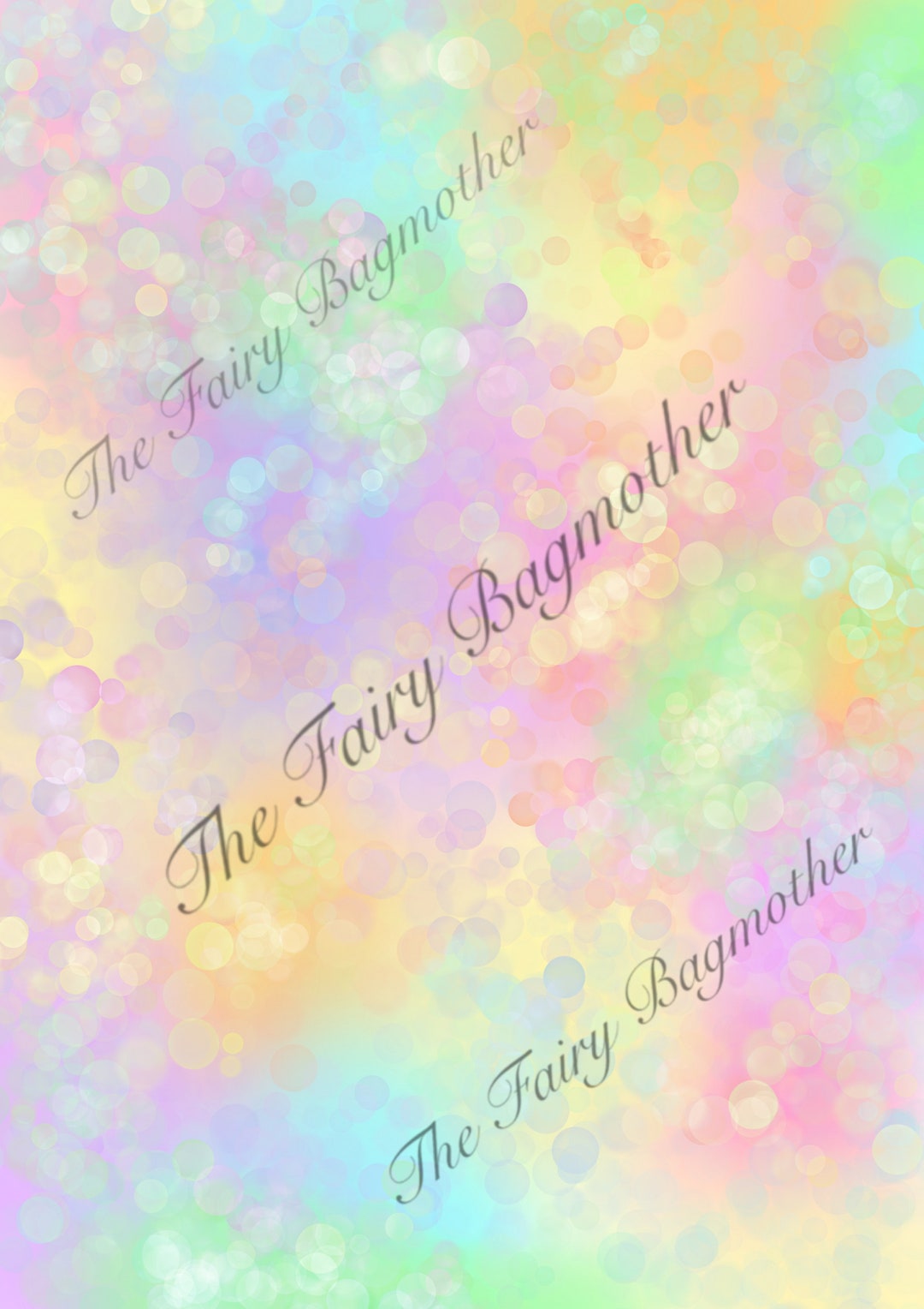 Rainbow Bubble Background Png Clip Art Digital Download File for ...