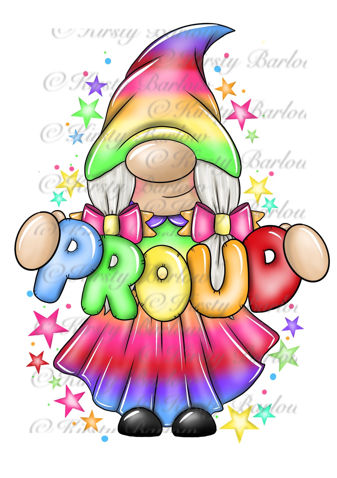 Proud Pride Gonk Gnome LGBTQ Png Clip Art Sublimation Design With ...