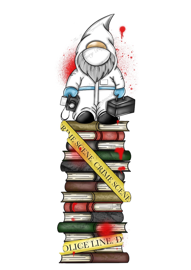 CSI Crime Scene Investigation Gnome Gonk Bookmark Design Png Clip Art ...