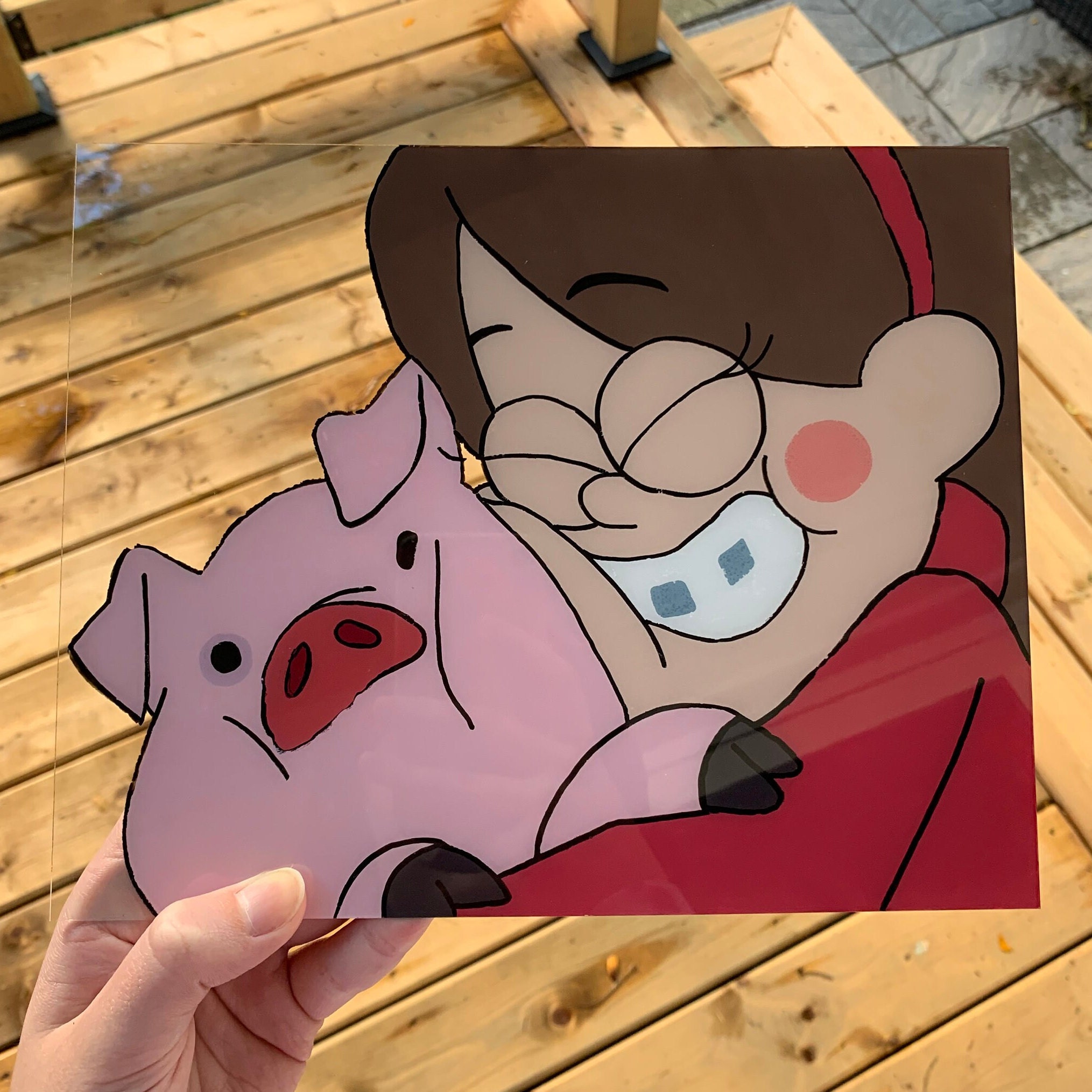 Mabel Glass Painting Gravity Falls - Etsy