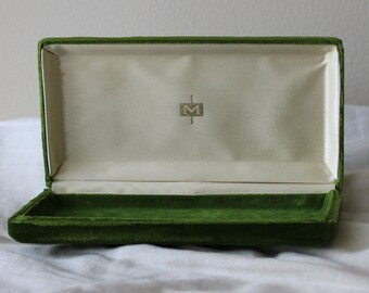 Green Velvet Jewelry Box - Etsy