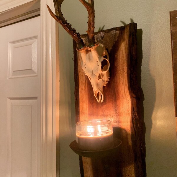 Skull Wall Sconce - Etsy