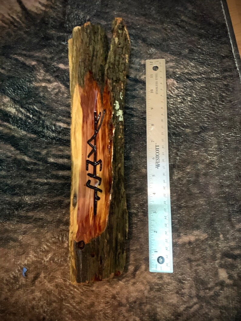 Freya freyja Bindrune Live Edge Red Cedar Incense Holder. - Etsy