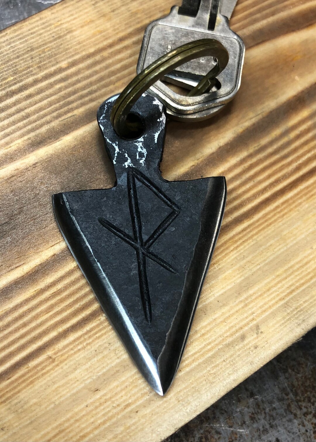 Safe Travels Bindrune Keychain - Etsy