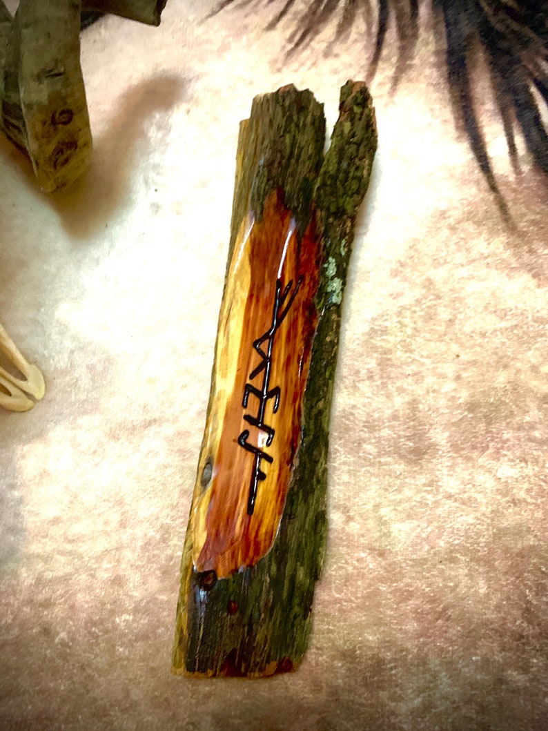 Freya freyja Bindrune Live Edge Red Cedar Incense Holder. - Etsy