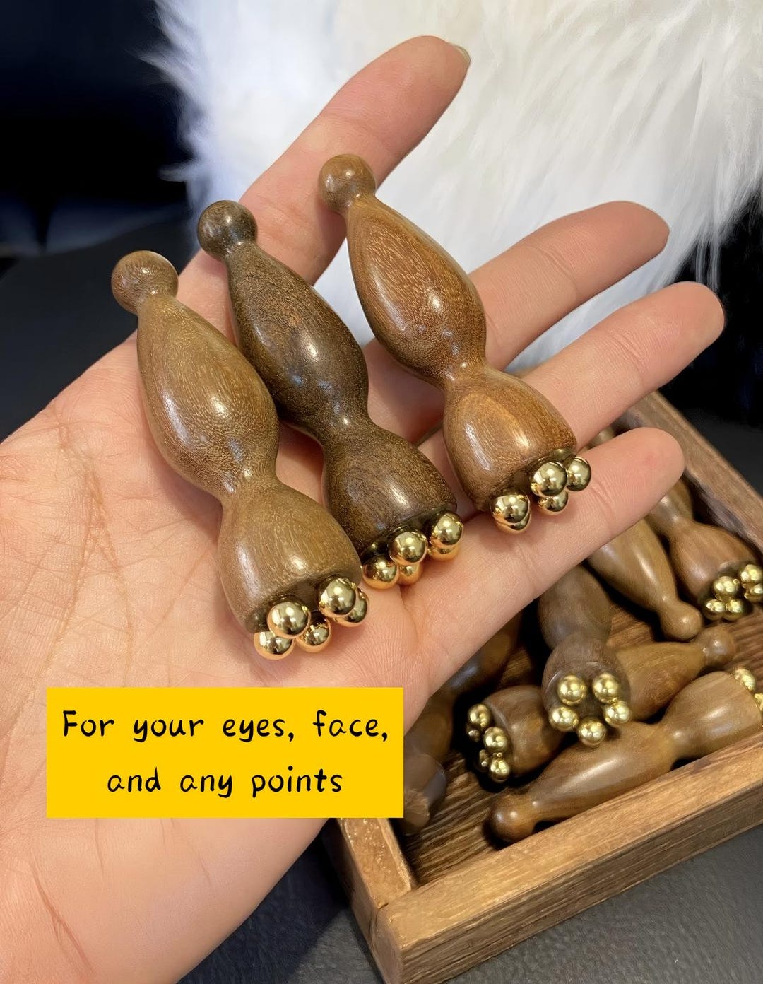 Mini Massage Tool, Lotus Pod Shape, Eye Massage Tool, Pocket Size ...