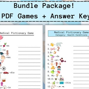 Antibiotic Medication Pictionary Gamehospital & Retailpharmacy Games ...