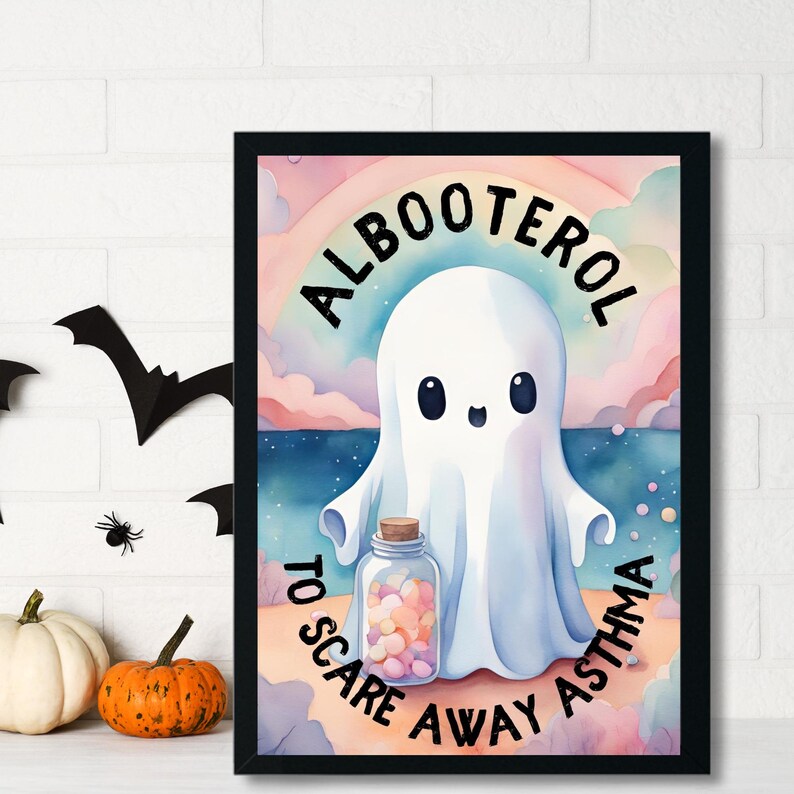 Cute Halloween Decoration, Funny Ghost Wall Art, Decor, Gift Tags ...