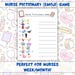 Nurse Emoji Pictionary Game Printable | Nurses Week Party Game ...