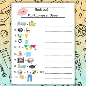 Medical Emoji/pictionary Games: Perfect Game for Staff Parties ...