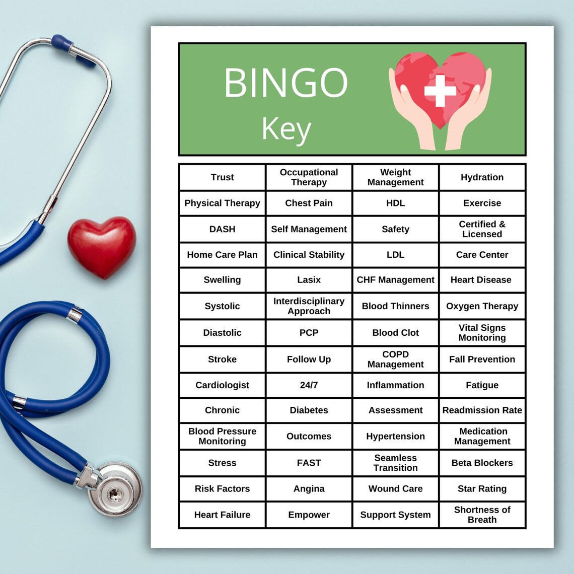 Home Health Bingo*30 Randomized Sheets*cna Week, Nurse Week, Nursing ...