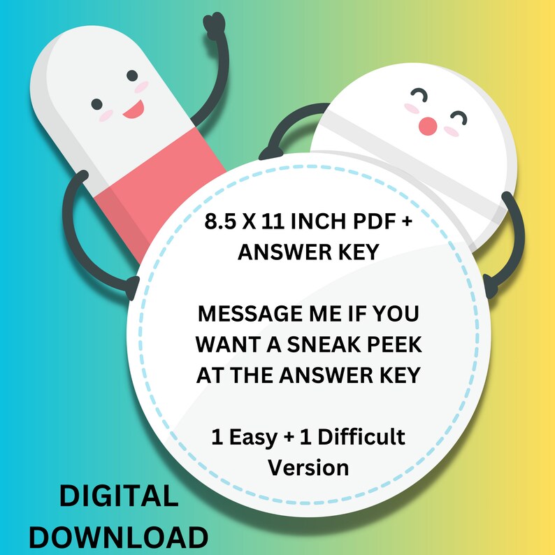 Pharmacy Week Word Search Games Bundle: Fun Team Activity (PDF ...