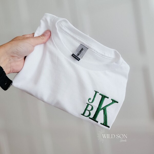 Monogram T Shirts - Etsy