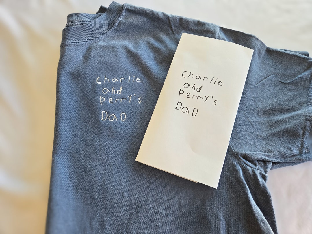 Custom Comfort Colors Hand Written T Shirt-garment Dyed T Shirt-kids ...