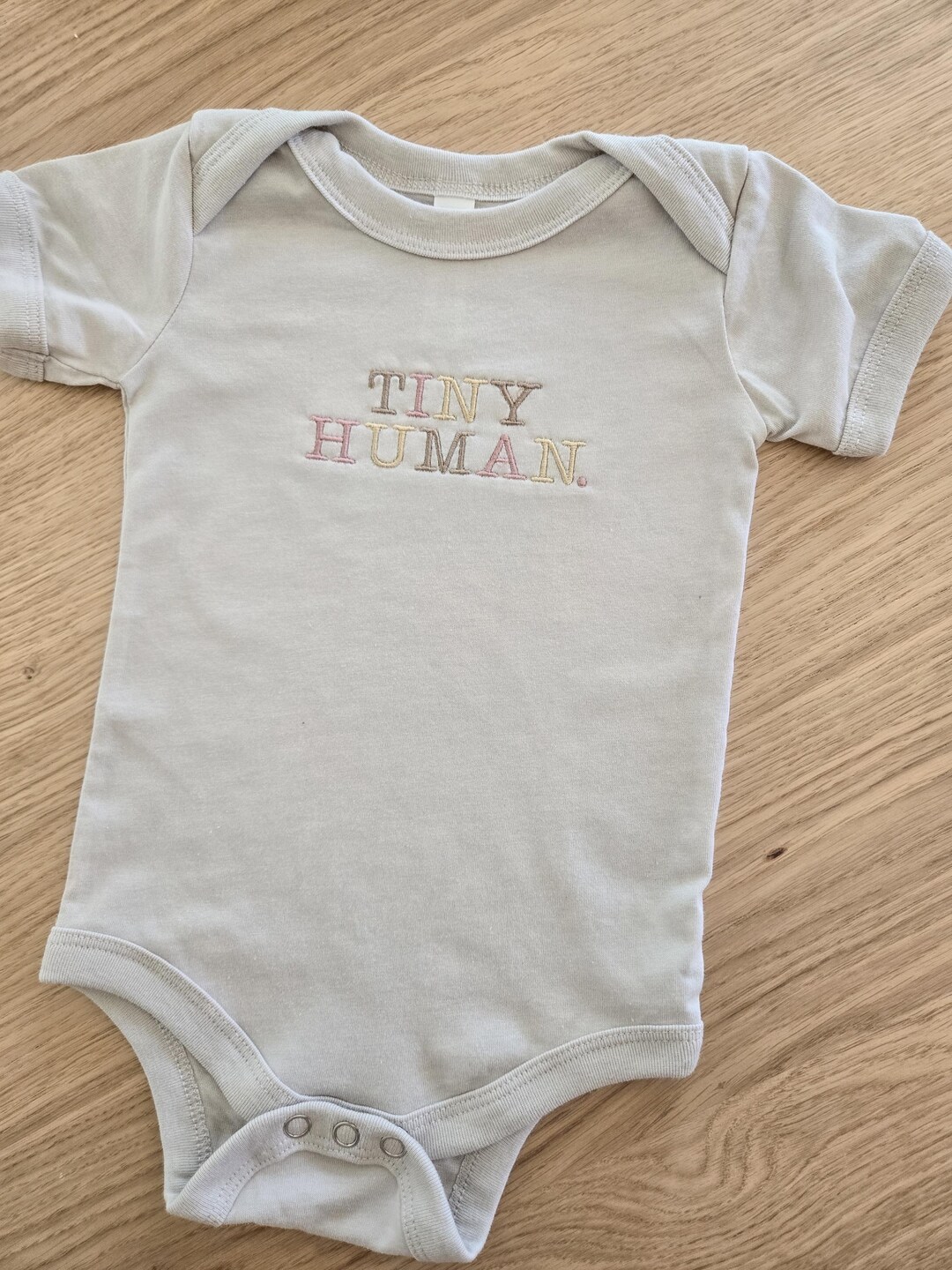TINY HUMAN. Baby Bodysuit-custom Bodysuit-baby Outfit-personalized ...