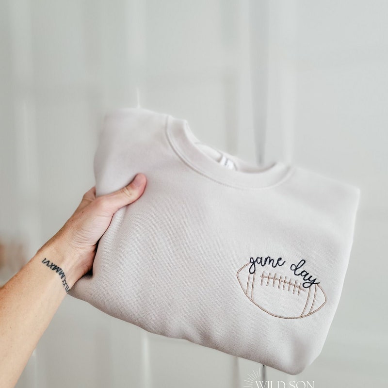 Embroidered Football - Etsy