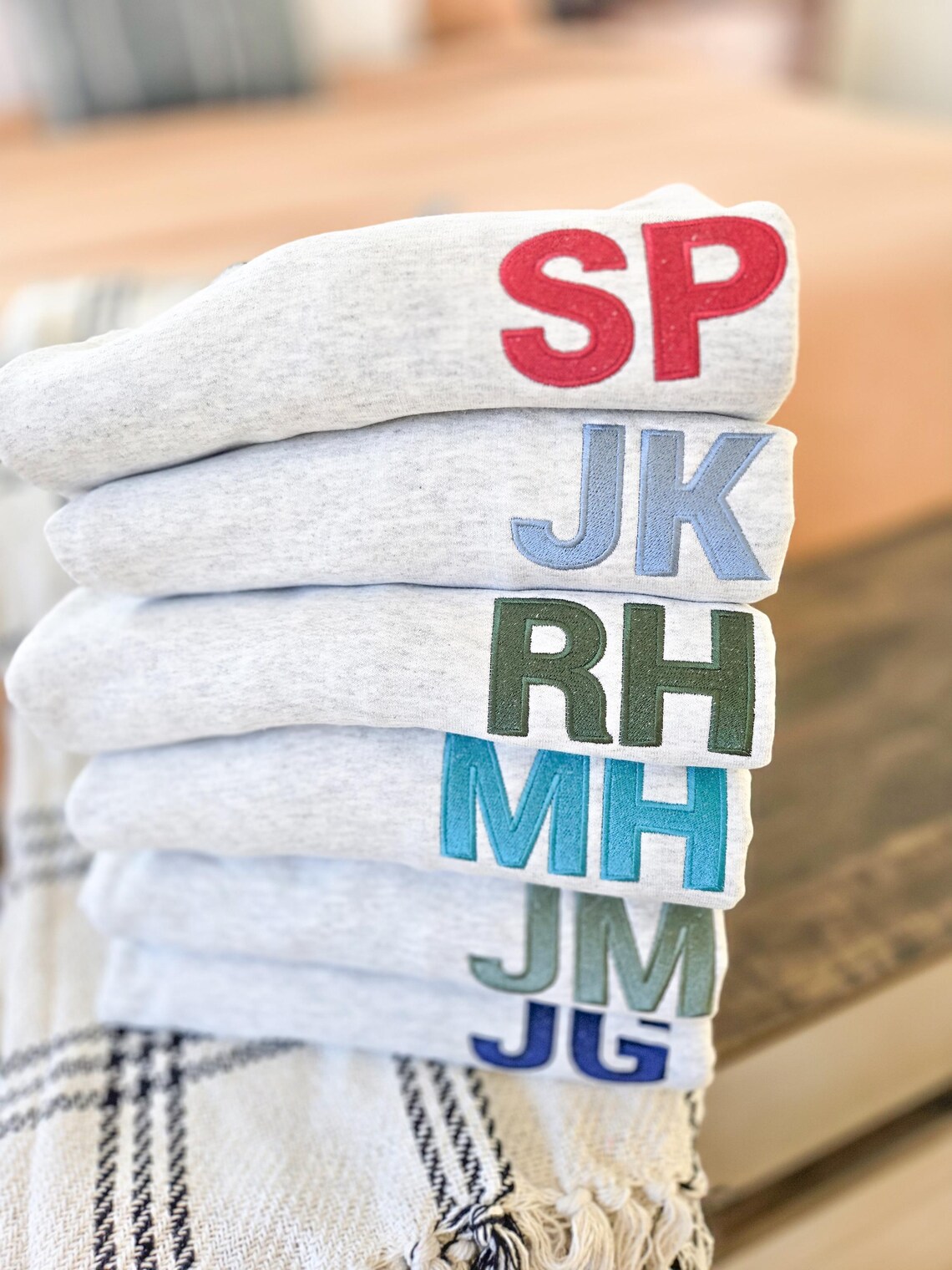 Block Monogram Sweatshirt-initial Sweatshirt-custom Monogram ...