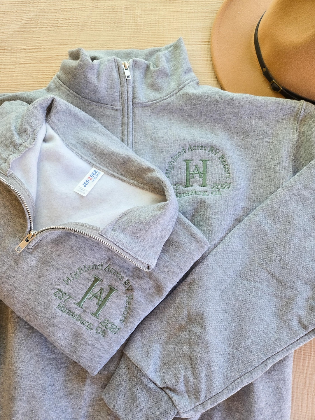 Custom Business Logo Sweatshirt-quarter-zip Sweatshirt-custom ...