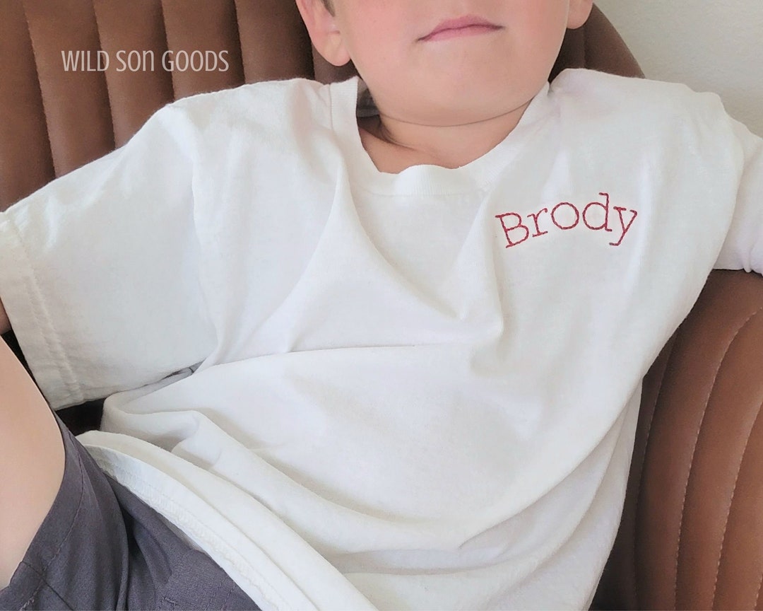 Custom Name Kids Shirt-kids Shirt Peronalized-monogram T Shirt-crew ...