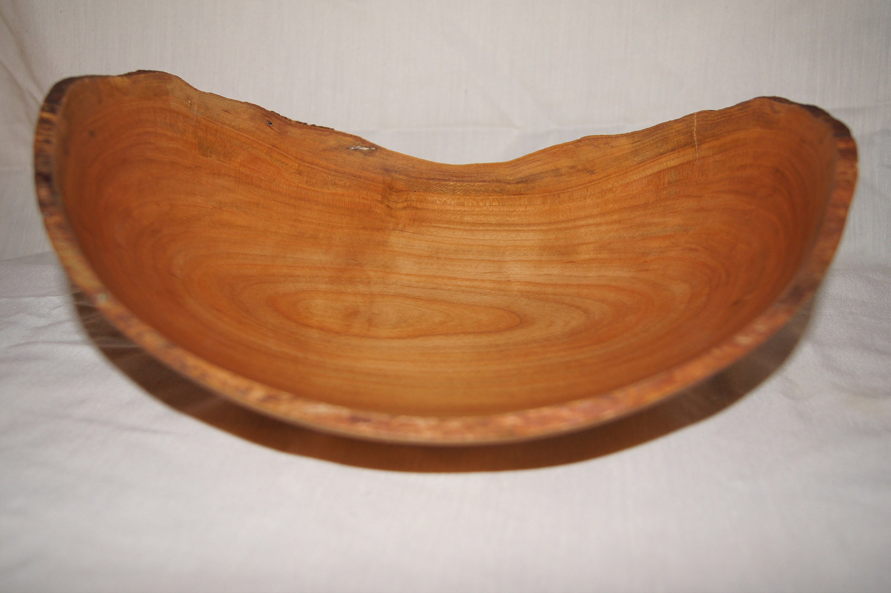 Hand Turned Large Natural Edge Cherry Bowl - Etsy