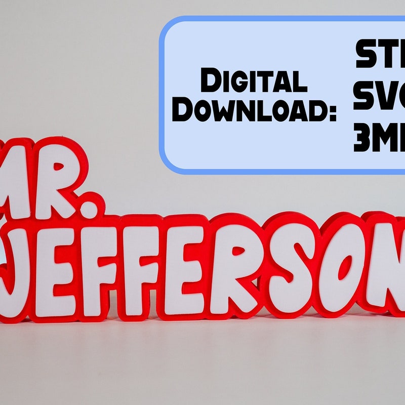 Name Plate 3d Print Files - Etsy