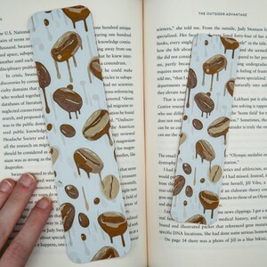 Coffee Beans Bookmark, Coffee Bookmark, Coffee Themed Bookmark, Coffee ...