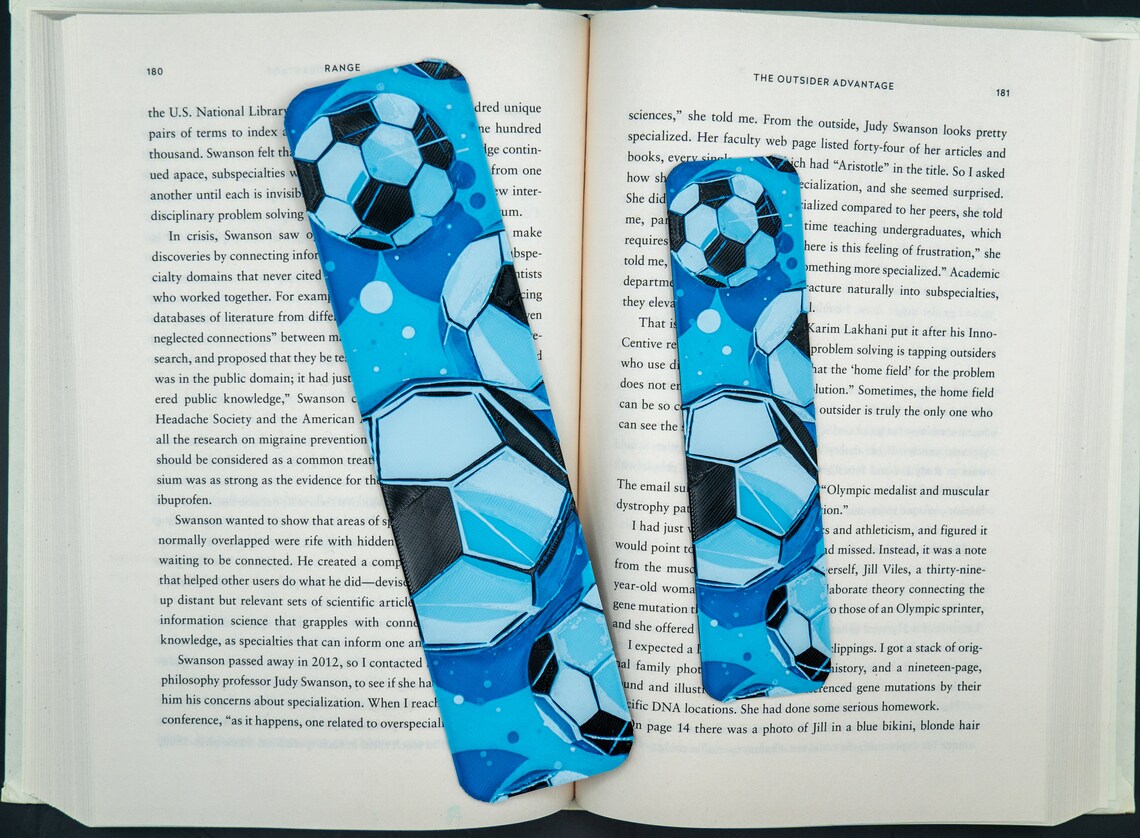 Soccer Bookmark, Soccer Ball Bookmark, Futbol Bookmark, Soccer Player ...