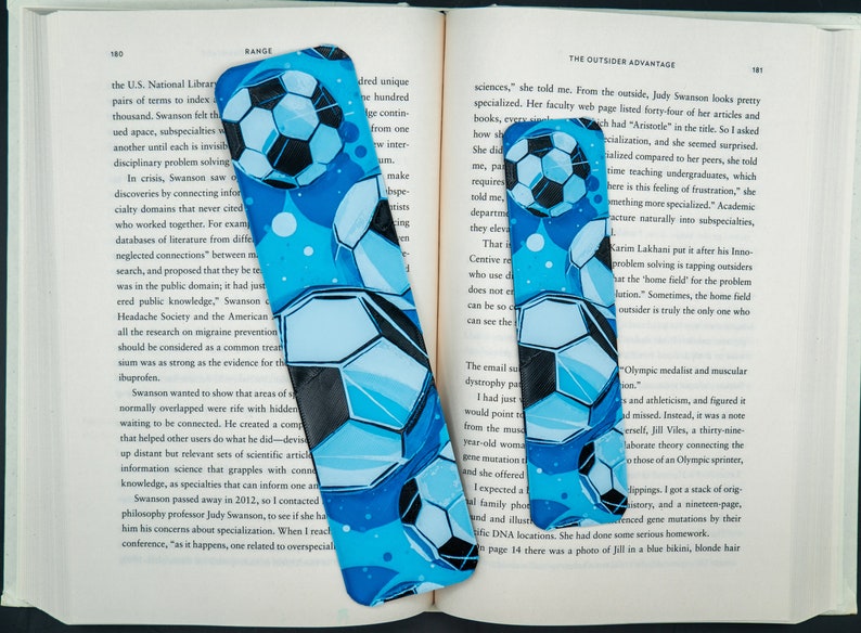 Soccer Bookmark, Soccer Ball Bookmark, Futbol Bookmark, Soccer Player ...