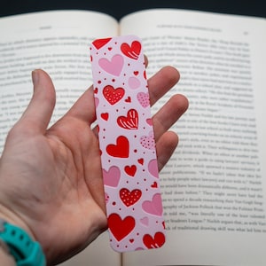 Valentines Day Bookmarks Combo Pack, Pink Hearts Bookmark, 3d Heart ...