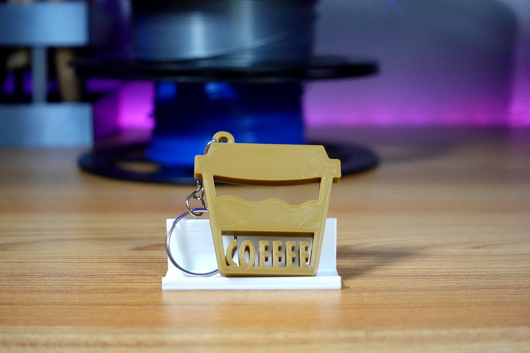 Coffee Cup Keychain - 3d Printed Coffee Keychain - Coffee Keychain - 3d ...