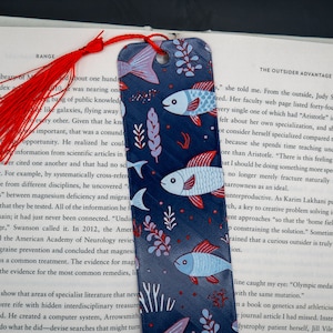 Fish Bookmark, Nature Themed Bookmark, Cute Fish Bookmark, Fisherman ...